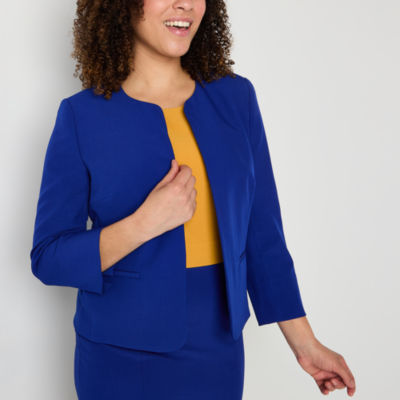 Evan Picone Womens Classic Fit Suit Jacket, Color: Royal Blue - JCPenney