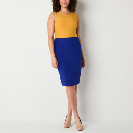 Click here for Evan Picone Womens Sleeveless Sheath Dress  8  Blu... prices