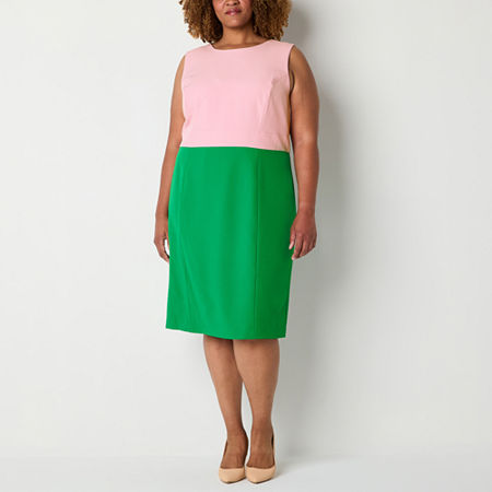 Click here for Evan Picone Womens Sleeveless Plus Sheath Dress  1... prices