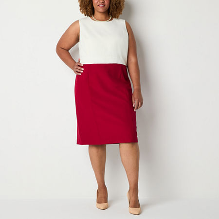 Click here for Evan Picone Womens Sleeveless Plus Sheath Dress  1... prices
