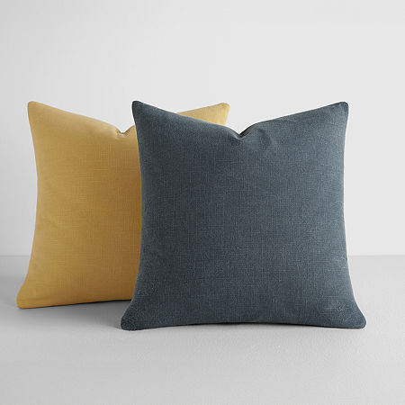 Click here for ienjoy Home Slub Cotton Solid 2-Pack Decor Pillows... prices