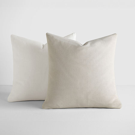 Click here for ienjoy Home Slub Cotton Solid 2-Pack Decor Pillows... prices