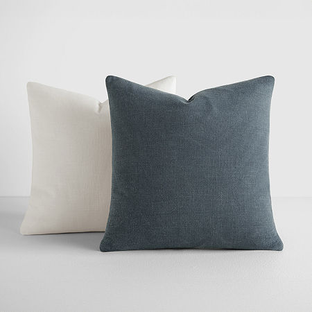 Click here for ienjoy Home Slub Cotton Solid 2-Pack Decor Pillows... prices