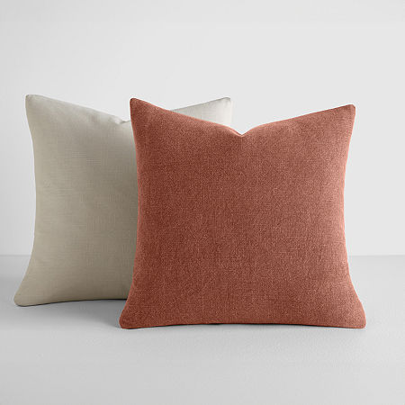 Click here for ienjoy Home Slub Cotton Solid 2-Pack Decor Pillows... prices