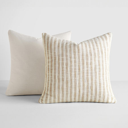 Click here for ienjoy Home Yarn-Dyed Patterns 2-Pack Decor Pillow... prices