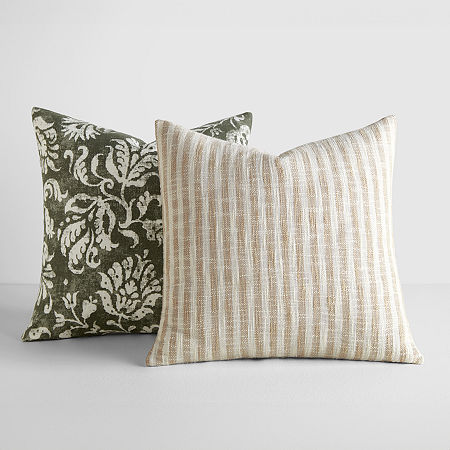 Click here for ienjoy Home Yarn-Dyed Pattern 2-Pack Decor Pillows... prices