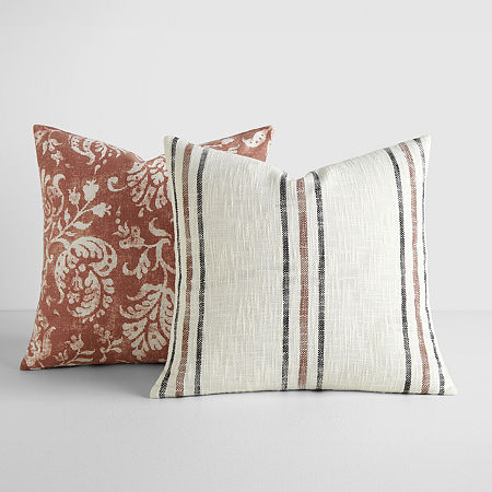 Click here for ienjoy Home Yarn-Dyed Pattern 2-Pack Decor Pillows... prices