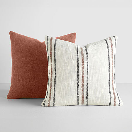 Click here for ienjoy Home Yarn-Dyed Patterns 2-Pack Decor Pillow... prices