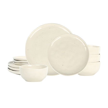 Stone Lain Mirella 12 Pc. Dinnerware Set  Service for 4 - Beige