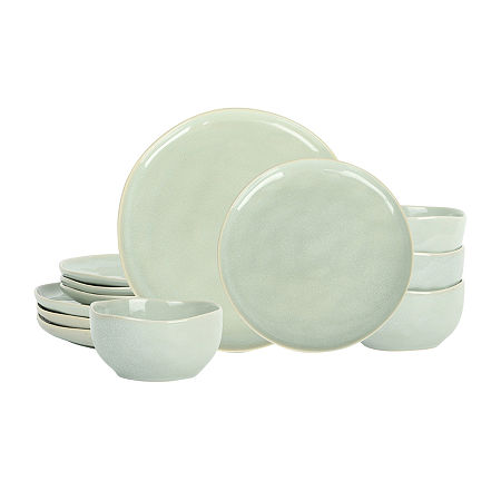 Stone Lain Mirella 12 Pc. Dinnerware Set  Service for 4 - Light Green