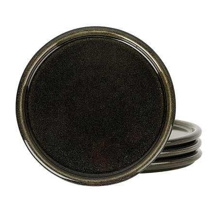 Stone Lain Eden Salad Plates  Set of 4 - Charcoal Gray