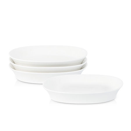 Stone Lain Quadro Pasta Bowls  Set of 4 - White
