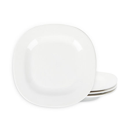 Stone Lain Quadro Salad Plates  Set of 4 - White