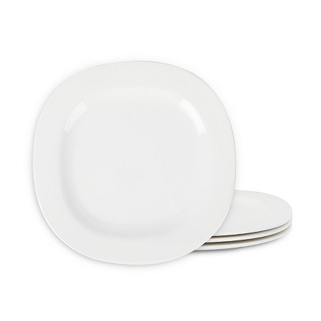 Stone Lain Quadro Dinner Plates  Set of 4 - White