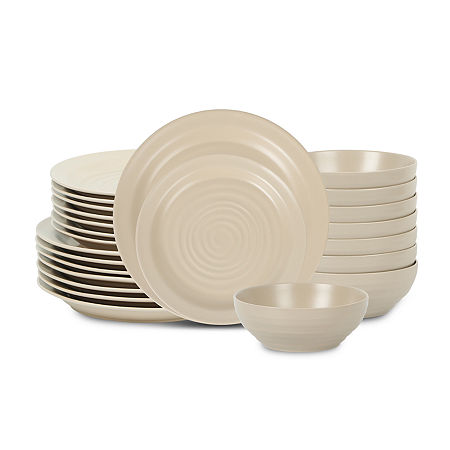 Stone Lain Orbit 24 Pc. Dinnerware Set  Service for 8 - Beige