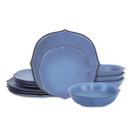 Stone Lain Baskerville 24 Pc. Dinnerware Set  Service for 4 - Blue