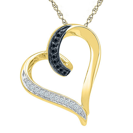 Click here for White and Color Enhanced Black Diamond-Accent 10K... prices
