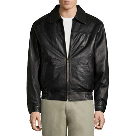 Click here for Vintage Leather Lambskin Bomber Jacket with Zip Ou... prices