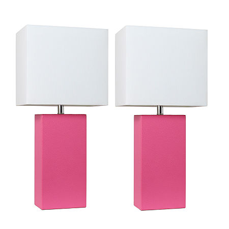 Click here for Elegant Designs 2 Pack Modern Leather Table Lamps... prices
