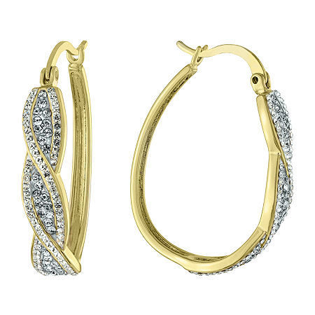 Click here for Sparkle Allure Womens Crystal 14K Gold Over Brass... prices