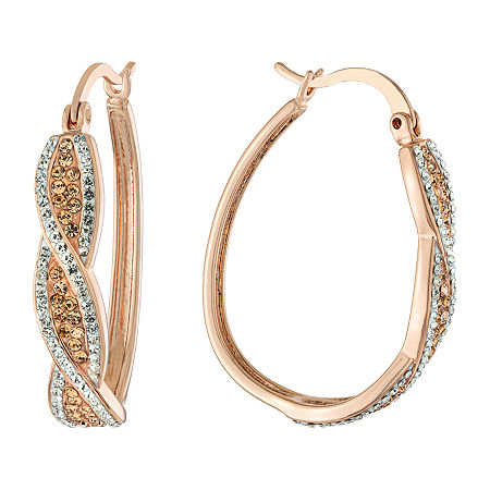 Click here for Sparkle Allure Womens Crystal 14k Rose Gold Over B... prices