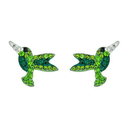 Click here for Silver Treasures Hummingbird Green Crystal Sterlin... prices