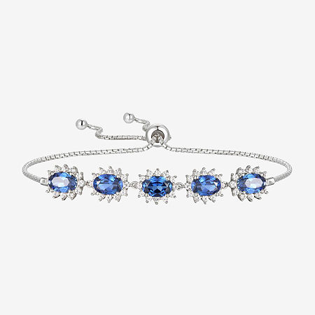 Click here for Gemstone 14K Gold Over Silver Oval Bolo Bracelet... prices