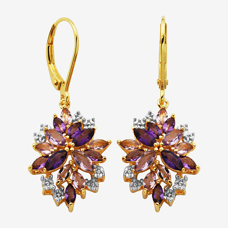 Click here for Womens Genuine Purple Amethyst 14K Gold Over Silve... prices