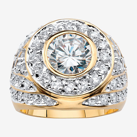 Click here for Mens 4 1/2 CT. T.W. Cubic Zirconia 14K Gold Over B... prices