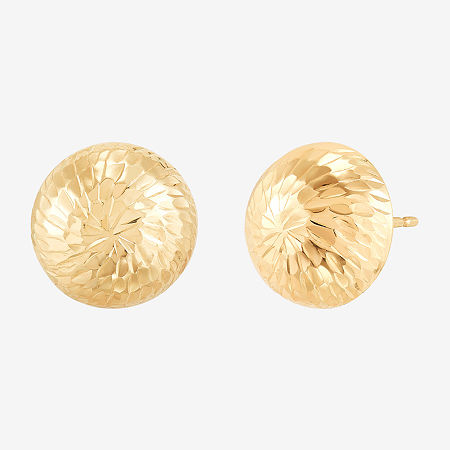 Click here for 14K Gold 10mm Dome Stud Earrings  One Size  Yellow prices