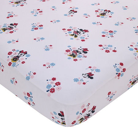 Click here for Disney Minnie Mouse Floral Fitted Crib Sheet prices