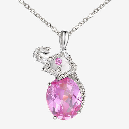 Click here for Lab-Created Pink Sapphire  Ruby & White Sapphire E... prices