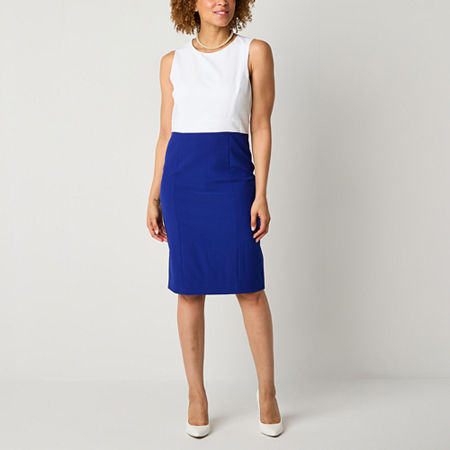 Click here for Evan Picone Womens Sleeveless Sheath Dress  6  Whi... prices