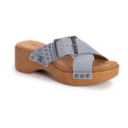Muk Luks Womens Charlotte Sandal - Chambray nubuck
