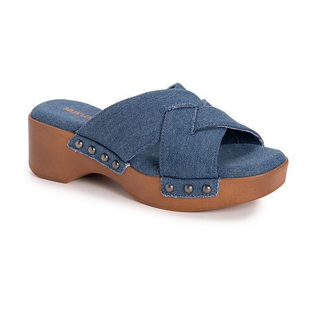 Muk Luks Womens Cadence Sandal - Denim