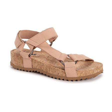 Muk Luks Womens Piper Sandal - Blush nubuck