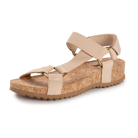 Click here for Muk Luks Womens Piper Sandal - Khaki/stone prices