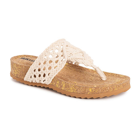 Click here for Muk Luks Pippen Womens Footbed Sandals  6 Medium... prices