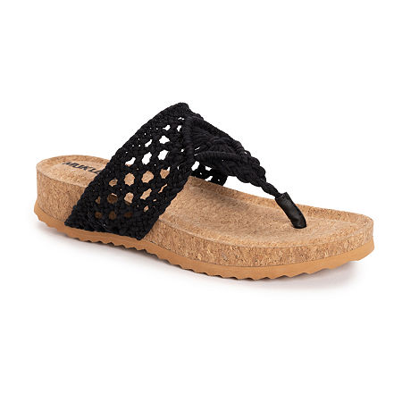 Click here for Muk Luks Womens Pippen Sandal - Black prices