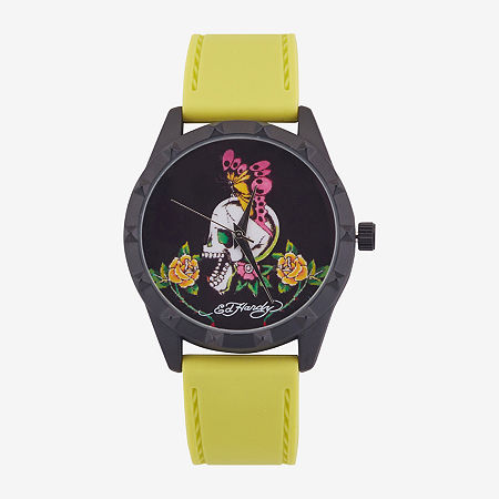Click here for Ed Hardy Womens Quartz Neon Lime Silicone Strap Wa... prices