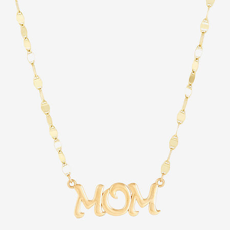 Click here for Mom Womens 10K Gold 16 Inch Pendant Necklace  One... prices