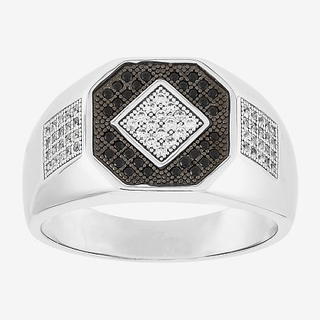 Click here for Mens Black Cubic Zirconia Sterling Silver Diamond... prices