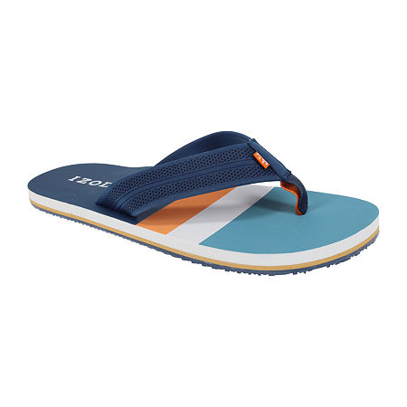 Click here for IZOD Mens Flip-Flops  Medium  Blue prices