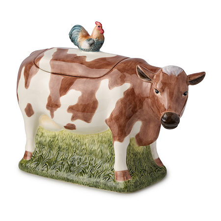 Certified International Vintage Farm 3-d Cow Cookie Jar - Miscellaneous
