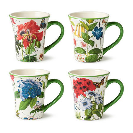 Certified International Greenhouse Mugs  Set of 4 - Miscellaneous