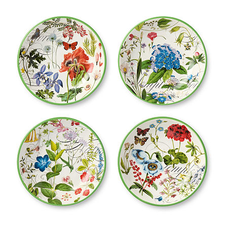 Certified International Greenhouse Soup Bowls  Set of 4  Service for 4 - Miscellaneous