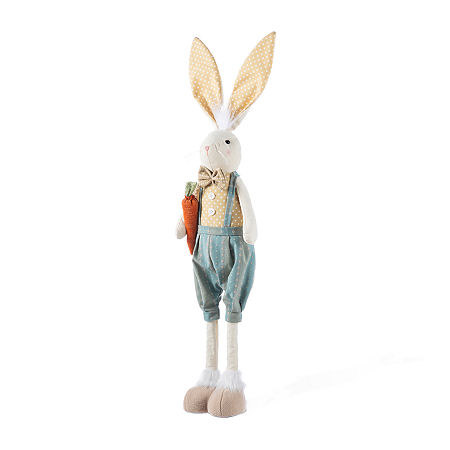 Click here for Glitzhome 33 Fabric Boy Bunny Easter Tabletop Deco... prices