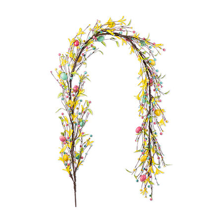 Click here for Glitzhome 72 Egg And Flower Easter Garland  One Si... prices