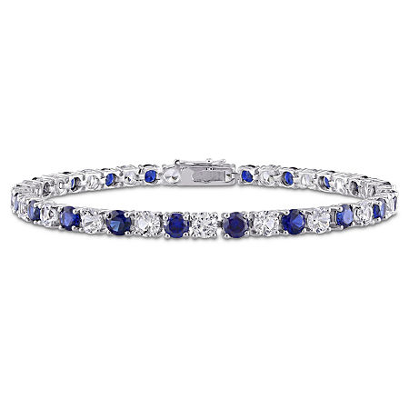 Click here for Womens Lab Created Blue Sapphire Sterling Silver 7... prices