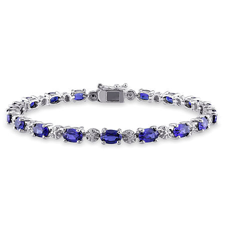 Click here for Womens Lab Created Blue Sapphire Sterling Silver 7... prices